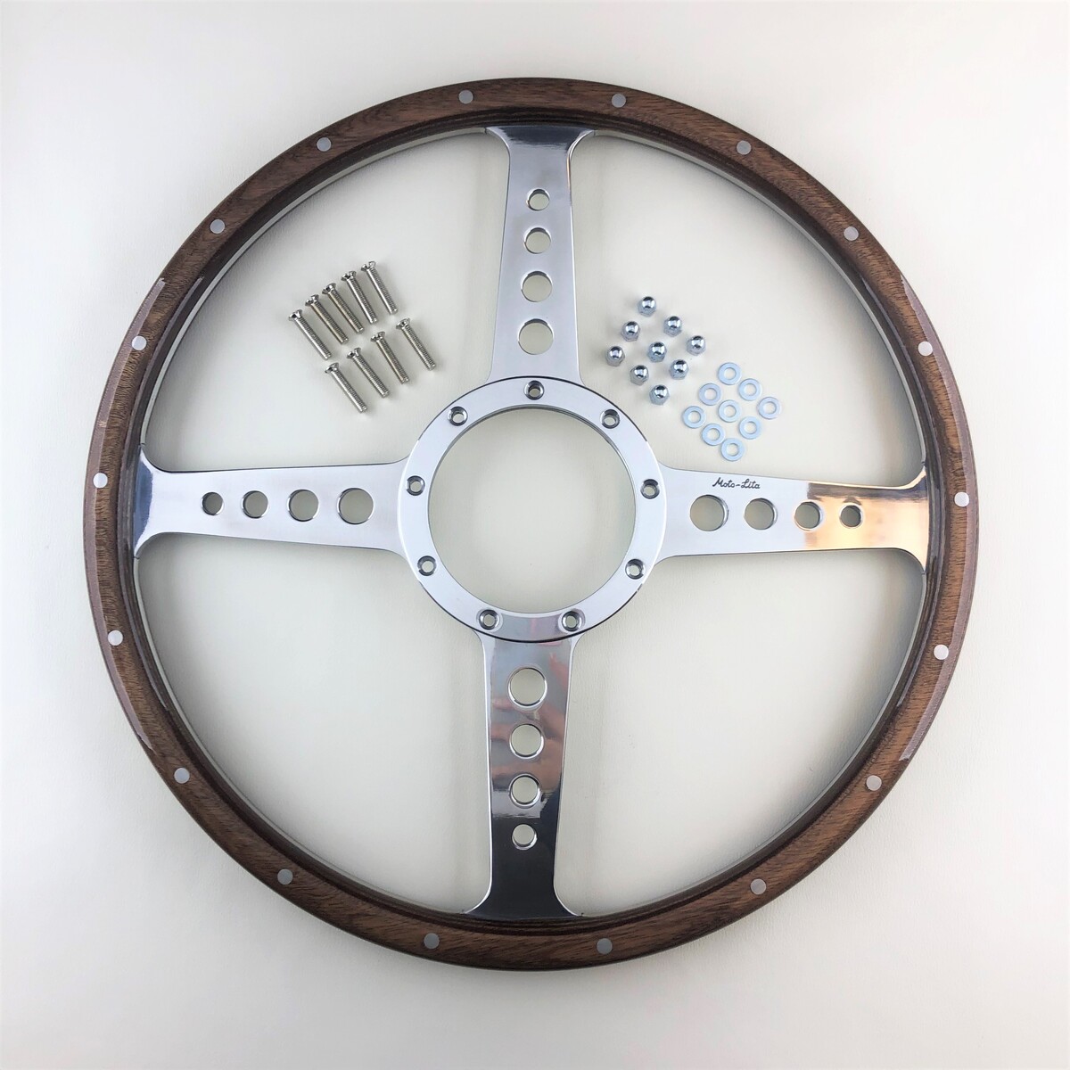 Wood rim 4 spoke classic 15" wheel :: Mog Parts, Morgan Car Parts ...