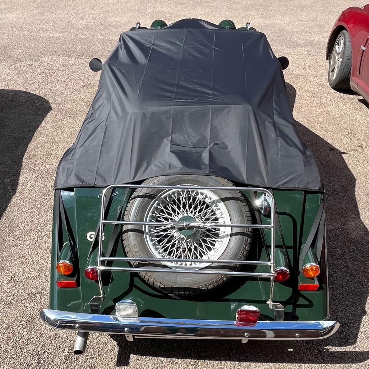Storm cover for 2 seater cars (covers windscreen and whole cockpit area ...
