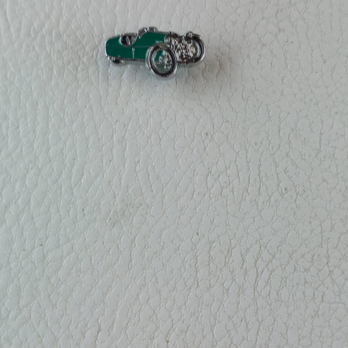 Morgan 3 wheeler pin badge medium green (20mm long) :: Mog Parts ...