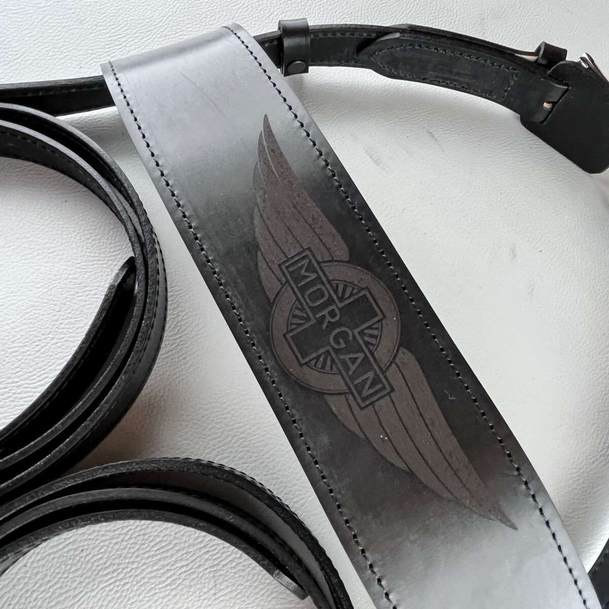 Luggage rack strap with Morgan logo - black :: Mog Parts, Morgan Car ...